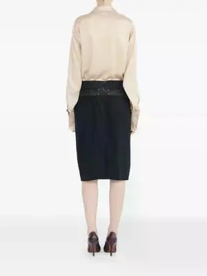 MAISON MARGIELA Pencil Midi Skirt - Black