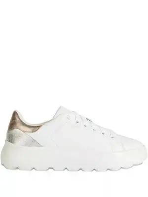 Geox Spherica Leather Sneakers - White