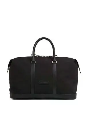 TOM FORD Leather-trim Luggage Bag - Black