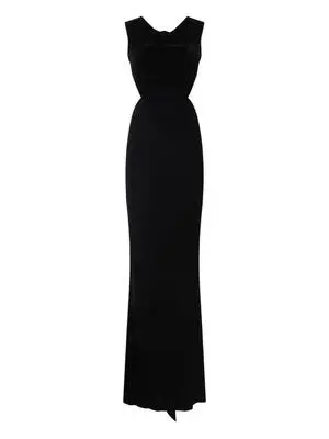 Rick Owens Cut-out Velvet Gown - Black