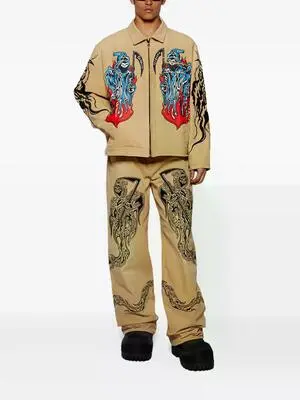 WARREN LOTAS Reaper-print Work Jacket - Neutrals