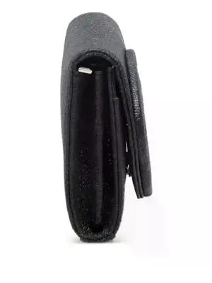 DIESEL® 1dr Logo-plaque Glitter Wallet - Black