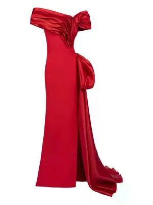 Gaby Charbachy Slit Evening Dresses