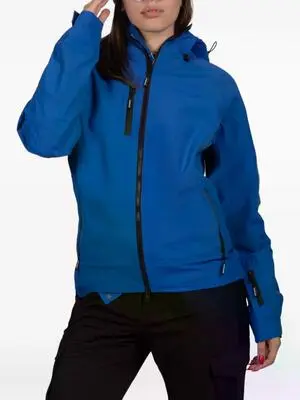 PODHIO Hooded Zip-front Jacket - Blue