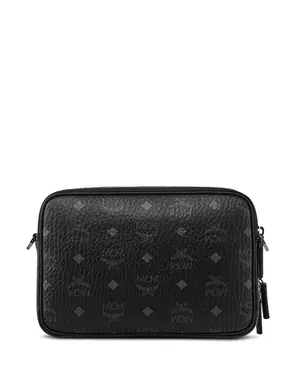 Mcm Aren Visetos Crossbody - Black
