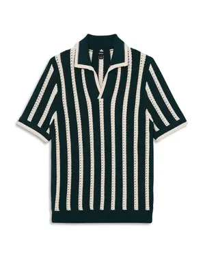 REISS Duncan Textured Polo Shirt