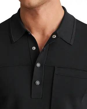 REISS Blinker Pocket Polo Shirt - Navy