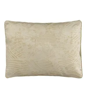 DEA LUXURY LINENS Dea Palm Beach Pelago Jacquard Boudoir Sham - Ivory