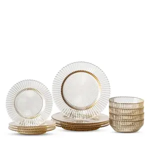 FORTESSA Archie Ginger Gold 12 Piece Dinnerware Set - Ginger Gol