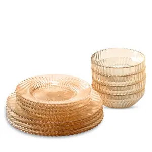 FORTESSA Archie Ginger Gold 12 Piece Dinnerware Set - Ginger Gol