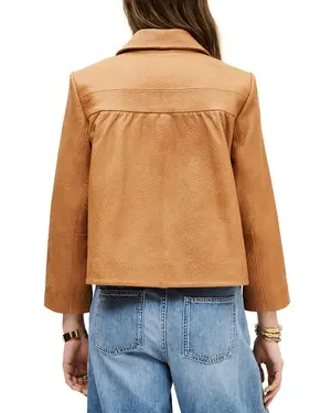 Ba&sh Bilos Leather Jacket - Caramel