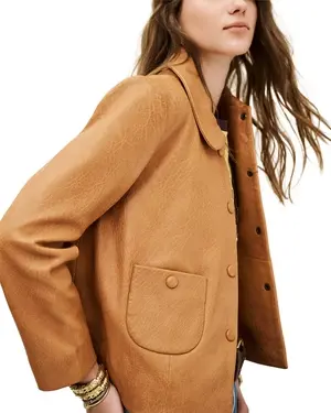 Ba&sh Bilos Leather Jacket - Caramel