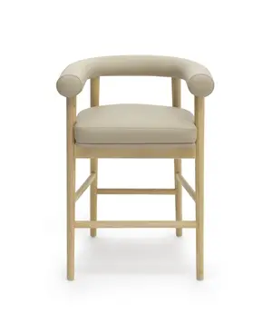 TOV FURNITURE Spara Faux Leather Counter Stool
