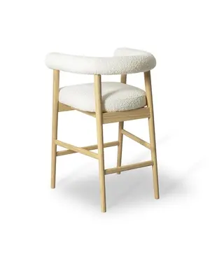 TOV FURNITURE Spara Performance Boucle Counter Stool - Cream