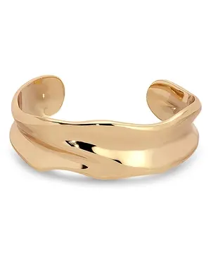 Ettika Wavy Days Cuff Bracelet Gold