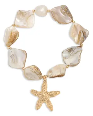 Ettika True Shell Stretch Bracelet Set