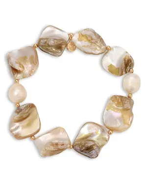 Ettika True Shell Stretch Bracelet Set