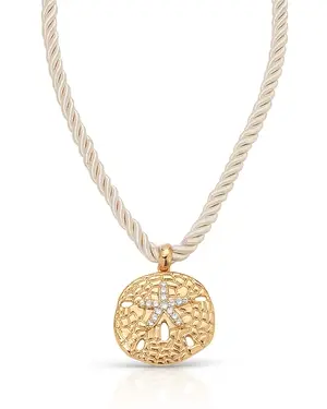Ettika Sand Dollar Pendant Necklace - Gold