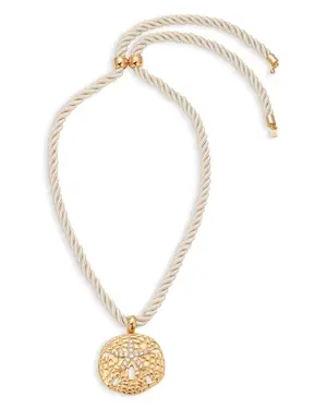Ettika Sand Dollar Pendant Necklace