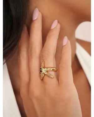 Ettika Pave Starfish Luxe Ring