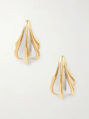 Bottega Veneta Plated Silver Earrings - Gold