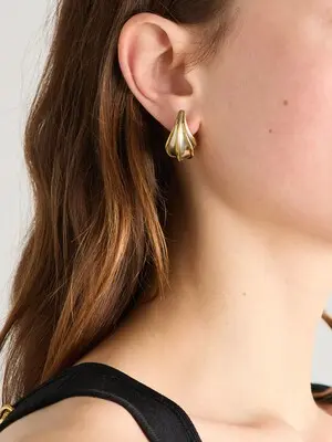 Bottega Veneta Plated Silver Earrings