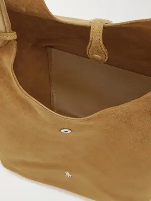 Polo Ralph Lauren Polo Play Leather-trimmed Suede Tote