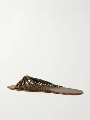 THE ROW Sara Stretch Slides - Green