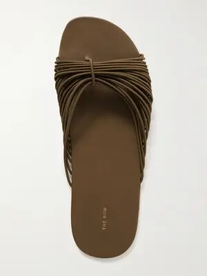 THE ROW Sara Stretch Slides - Green