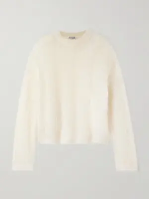 Brunello Cucinelli Open-knit Mohair And Silk-blend Sweater