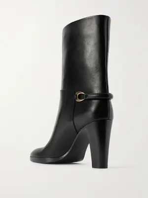 Saint Laurent Sulpice Leather Ankle Boots