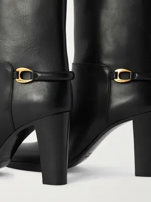 Saint Laurent Sulpice Leather Ankle Boots