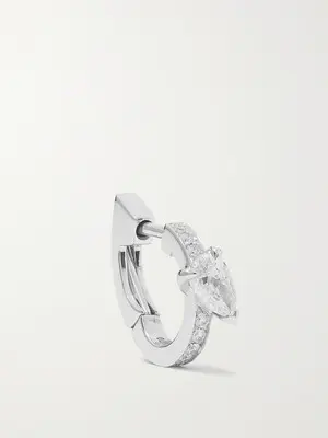 REPOSSI Harvest 18-karat White Gold Diamond Single Earring - Silver