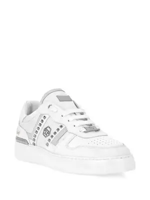Philipp Plein Stud-embellished Low-top Sneakers - White