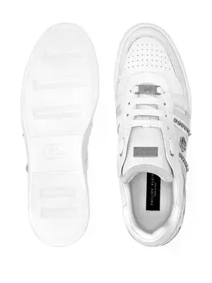 Philipp Plein Stud-embellished Low-top Sneakers - White