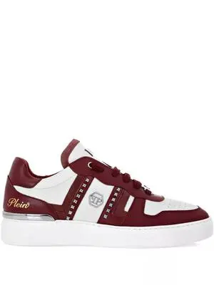 Philipp Plein Stud-embellished Low-top Sneakers - Red