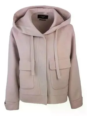 Max Mara Gary Hooded Patch-pocket Jacket - Pink