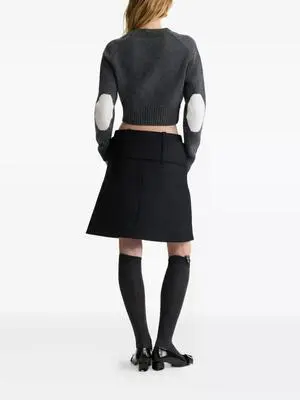 PATOU Elbow-patch Button Cardigan - Grey