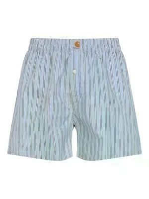 Carhartt Work In Progress Striped Cotton Boxers - Blue