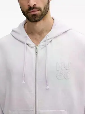 Hugo Logo-patch Zip-up Hoodie