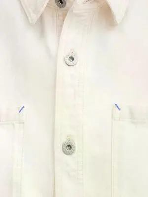 Hugo Frayed-hem Patch-pockets Shirt