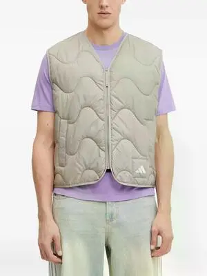 Adidas Logo-patch Quilted-wave Vest