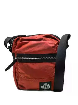Stone Island ECONYL® Zip-Fastening Messenger Bag Red