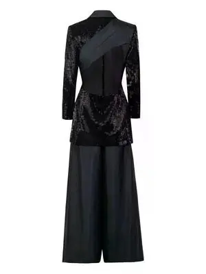 GABY CHARBACHY Sequin-embellished Wide-leg Suit