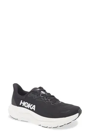 HOKA® Arahi Stability Running Shoe - Black /white