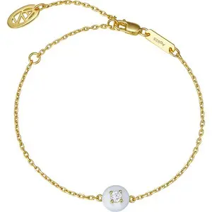 ANNA ZUCKERMAN Petit Cupcake Bracelet - White/yellow Gold