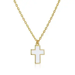 ANNA ZUCKERMAN Petit Faith Necklace - White