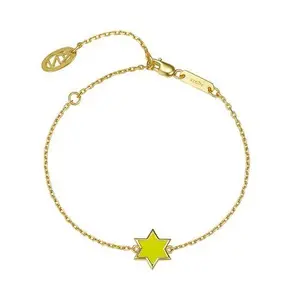 ANNA ZUCKERMAN Petit Star Of David Bracelet - Vivid Yellow Crystalline