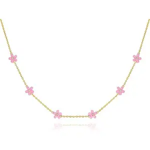 ANNA ZUCKERMAN Petit Rosie Necklace - Pink