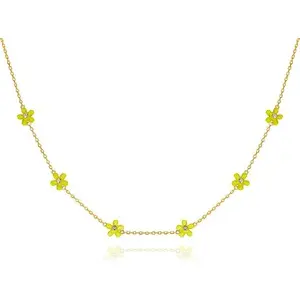 ANNA ZUCKERMAN Petit Rosie Necklace - Yellow